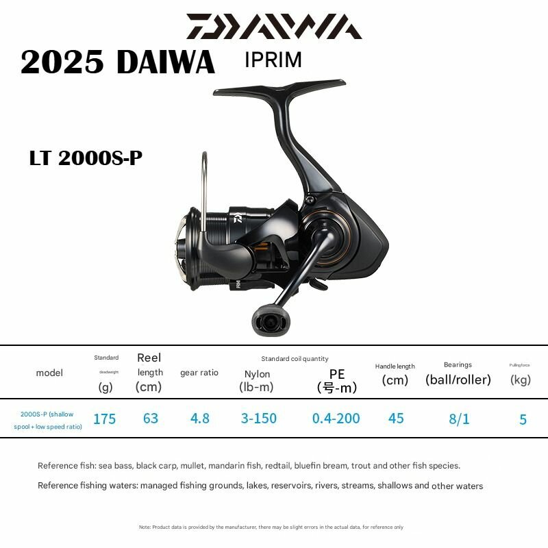 2025 DAIWA IPRIMI LT Микро-спиннинг с наклонным ртом, чашка для ловли рыбы на мелководье, рыболовные снасти