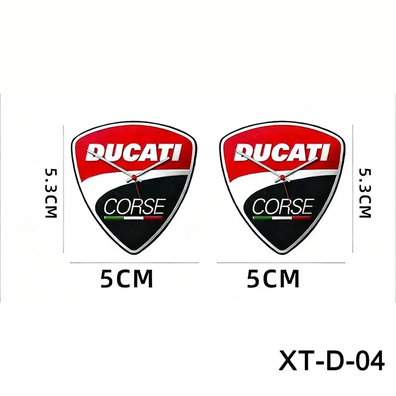 Наклейки Ducati Corse, 5х5 см, черные/красные