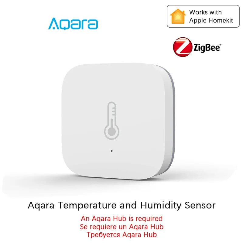 Комплекты умного дома Aqara: шлюз Zigbee M1S, беспроводной выключатель, лампа, датчик двери, движения, температуры для Mihome Homekit — датчик влажности