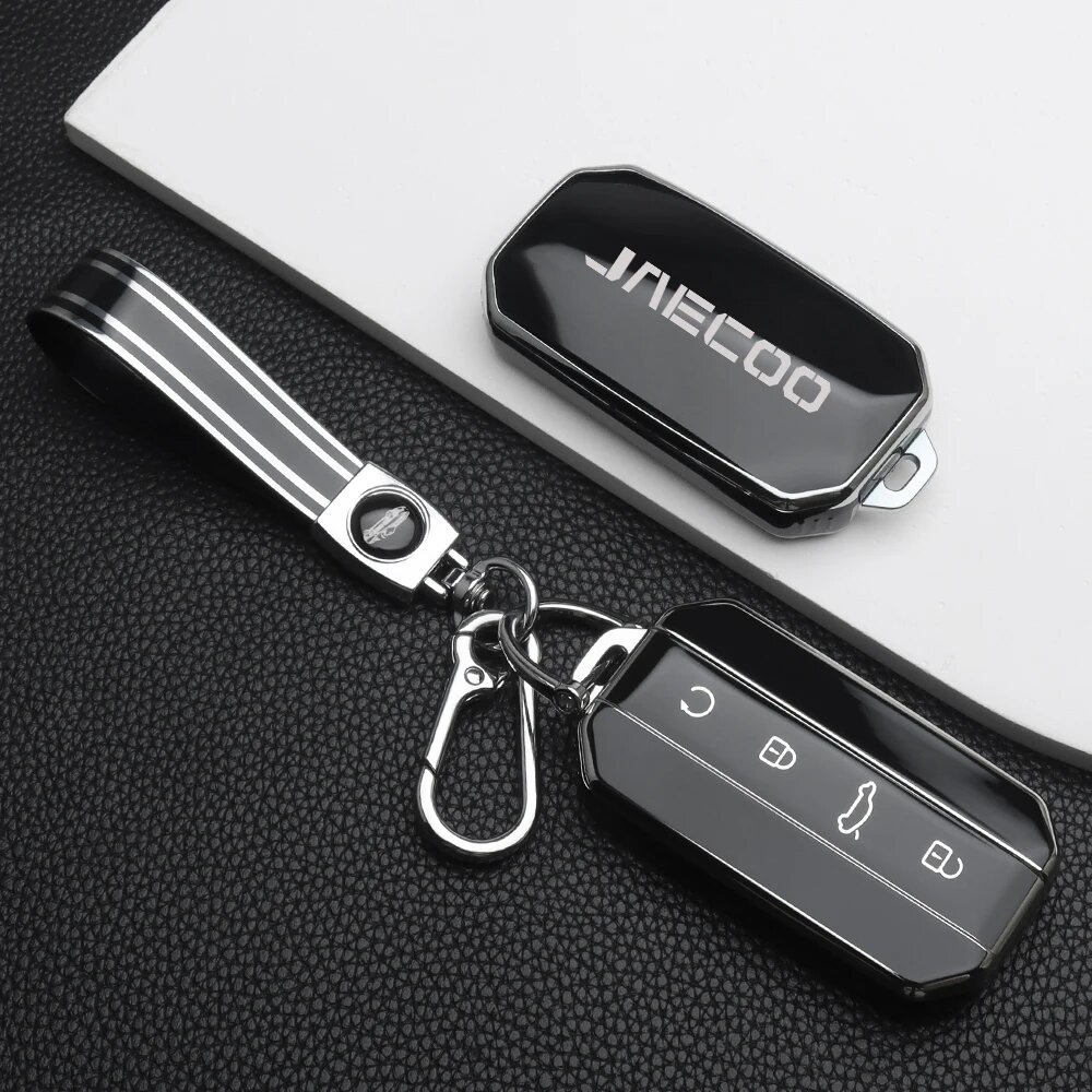 Чехол для ключа Chery Jaecoo J5 2025-2026, silver black chain