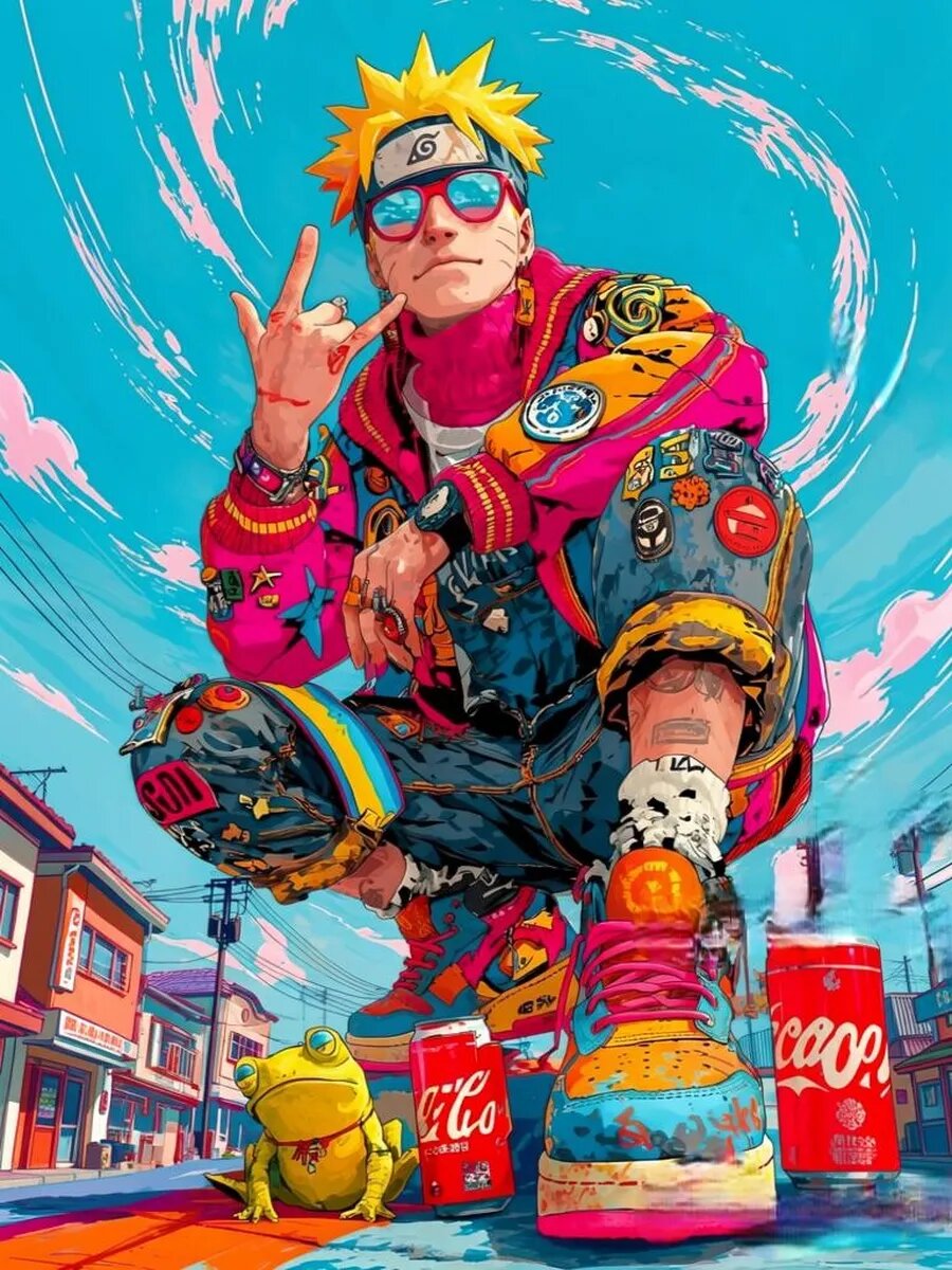 Картина по номерам на холсте Naruto 40*50 см