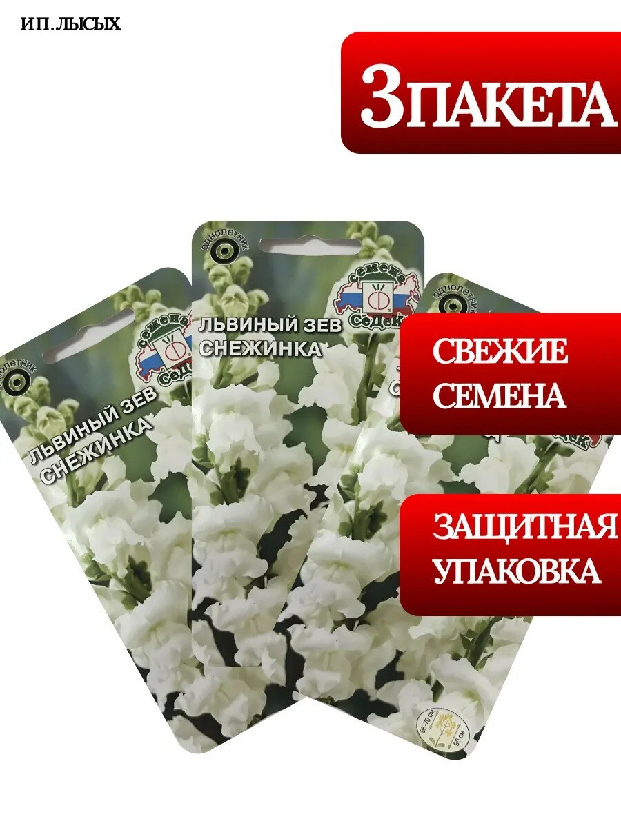 Семена Львиный Зев "Снежинка"