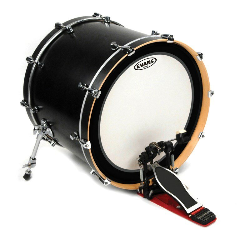 Evans BD22EMADCW EMAD Coated White Пластик для бас-барабана 22"