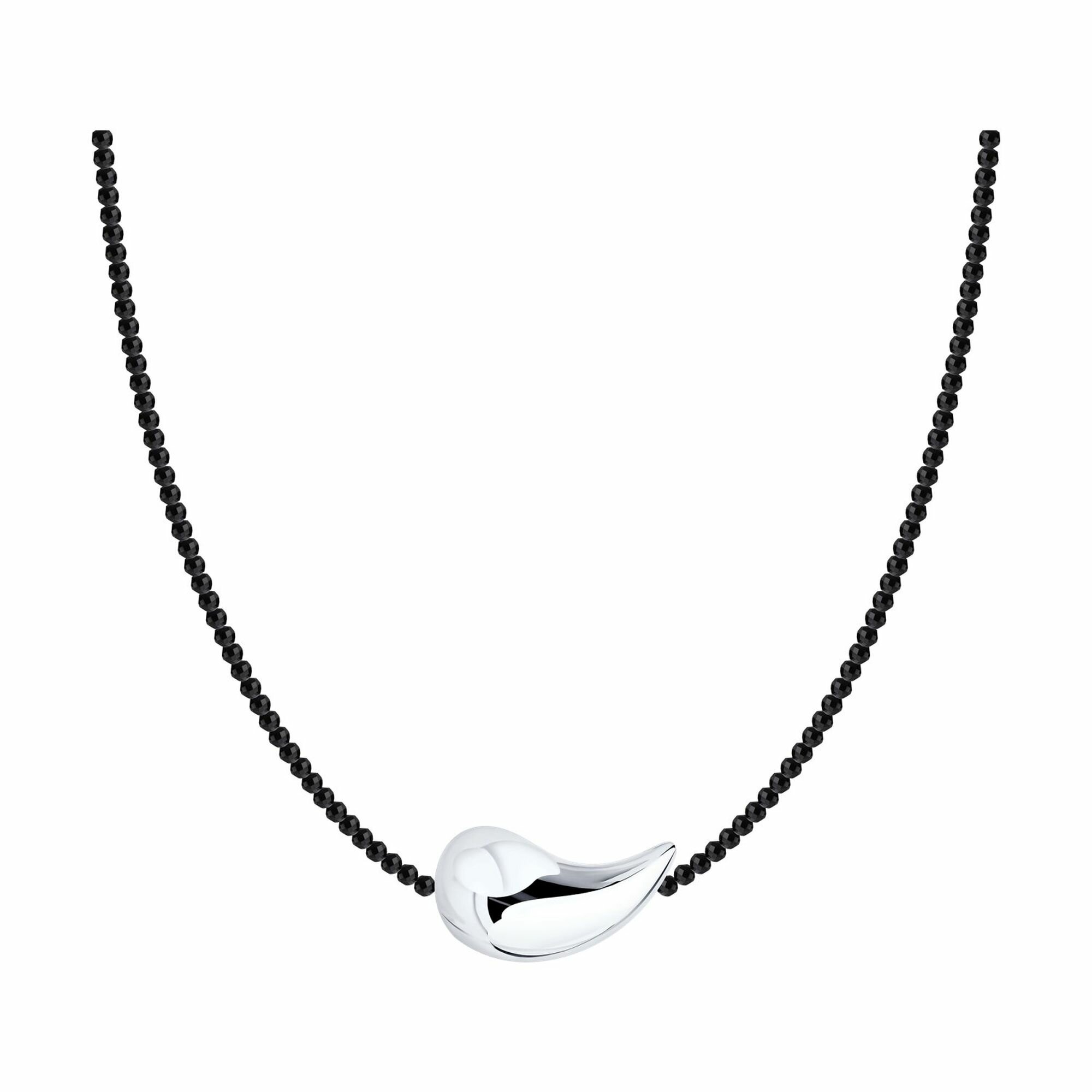 Колье, серебро, 925 проба, родирование, шпинель