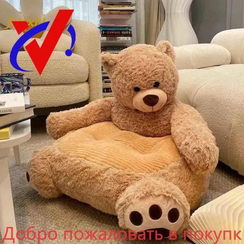 Прямой диван 50х45х50 см, коричневый