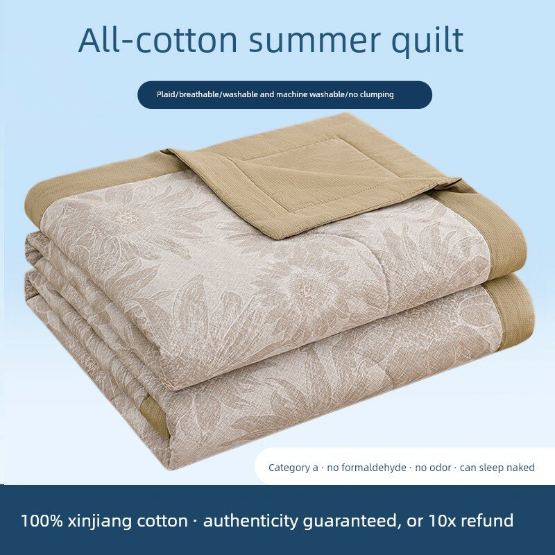 Летнее одеяло Crystal Home Textiles из 100% хлопка (хлопок Синьцзянь), машинная стирка, однослойное, для кондиционера,