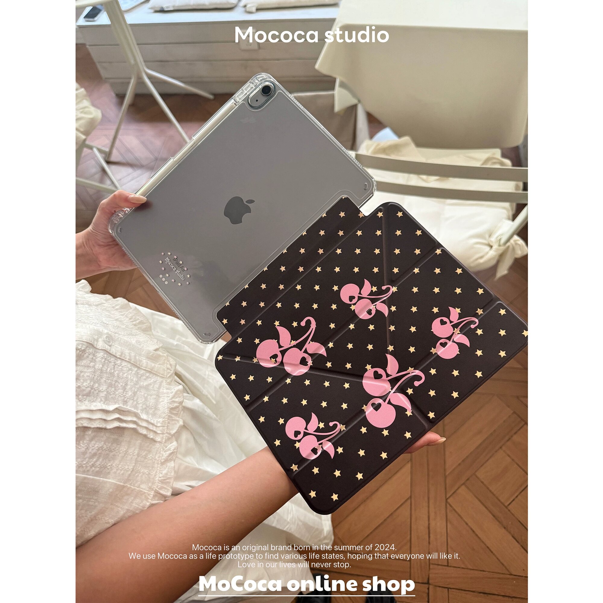 Магнитный чехол-фолио для iPad mini 6/7 8.3-дюймов - Темно-вишневый с отделением для ручки