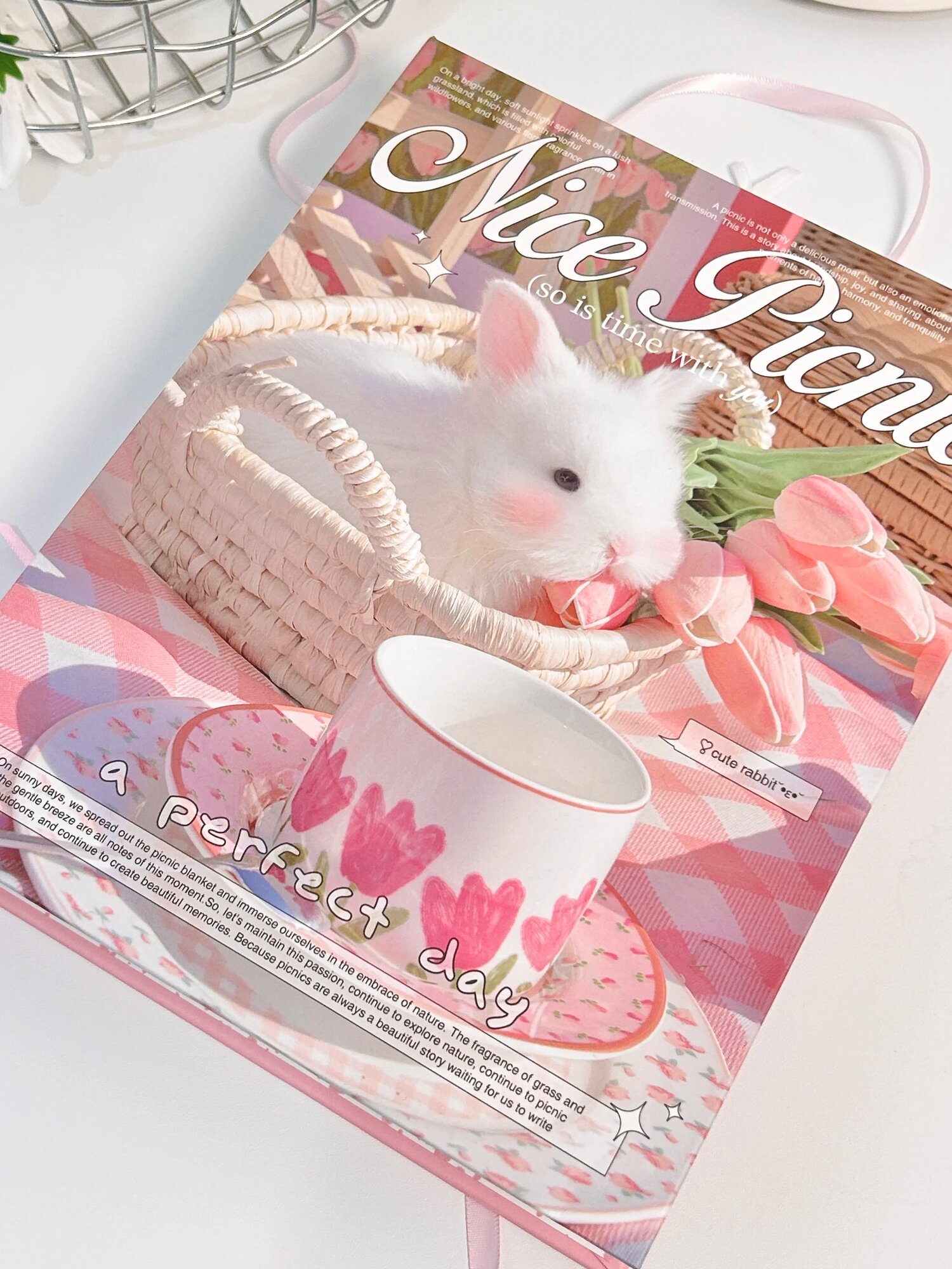Фотоальбом Cute Rabbit Tulip A5 из искусственной кожи A5 COVER
