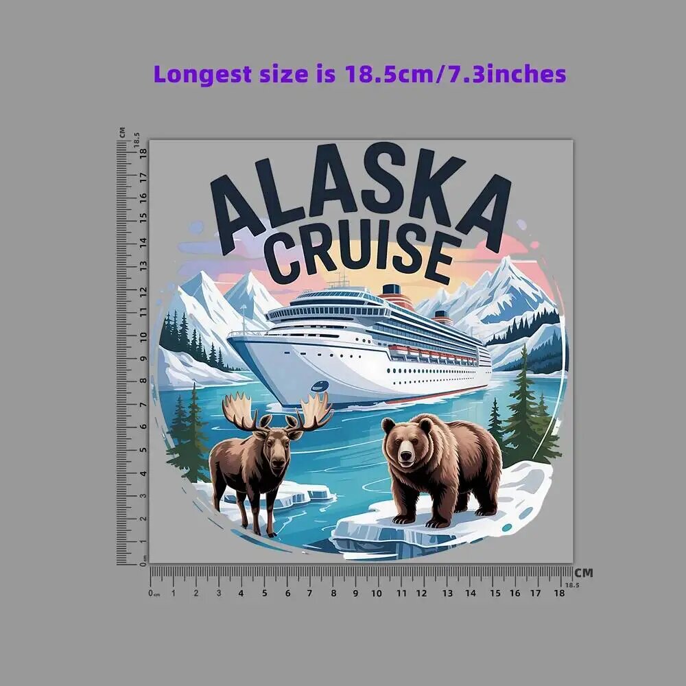 Теплопередающие нашивки Alaska Cruises медведь олень