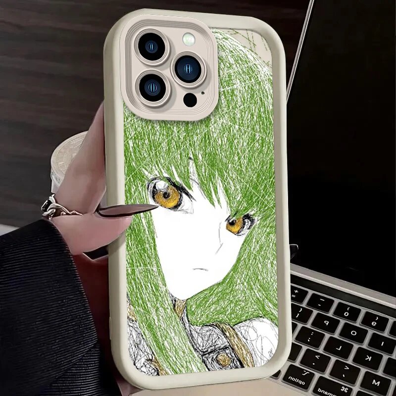 Чехол для iPhone с рисунком пары персонажей из комиксов для моделей 17 Air, 16, 16E, 15, 14, 13, 12, 11 Pro Max, X, XS, X S Max, XR, SE 2020, SE4, 7, 8, силиконовый чехол-этикетка