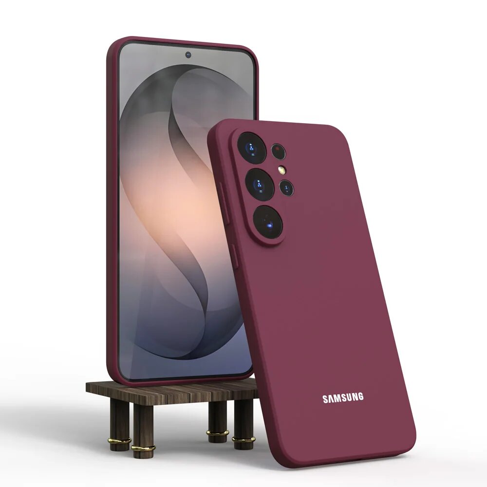 Чехол для Samsung Galaxy S25 FE Burgundy, бордовый, TPU