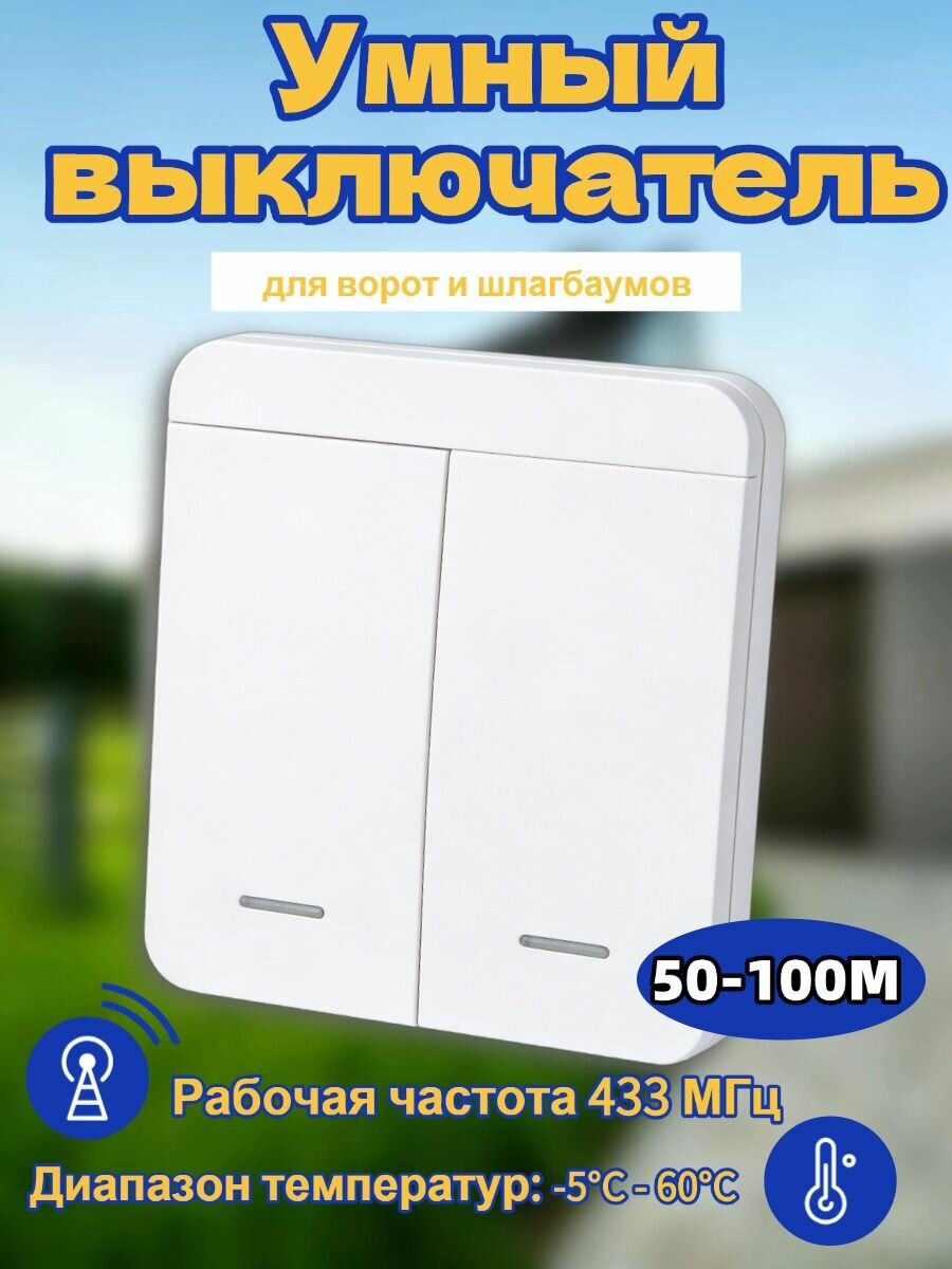 Беспроводной выключатель света,2 клавиша, радио 433Mhz, 220V 10A, переключателя дистанционного управления радиоуправляемый выключатель двухклавишный управление освещением