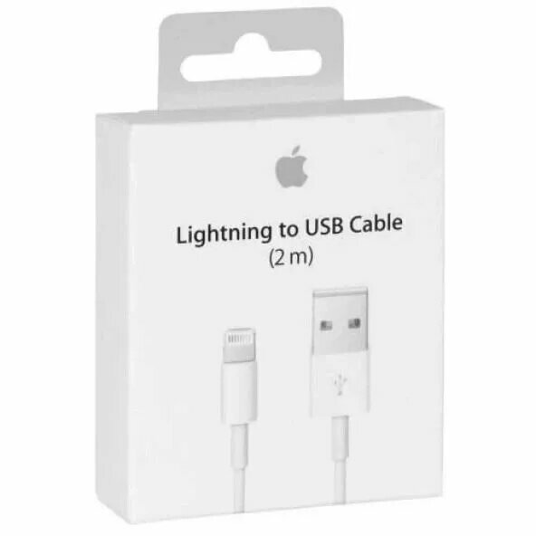 Кабель для зарядки Apple Iphone 2 метра Md819zm/A для Iphone 5-6-7-8-X