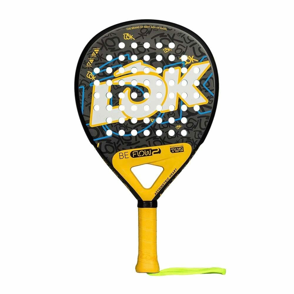 DECATHLON Ракетка для падел тенниса Decathlon Lok Be Flow Yellow Gen 2, черный