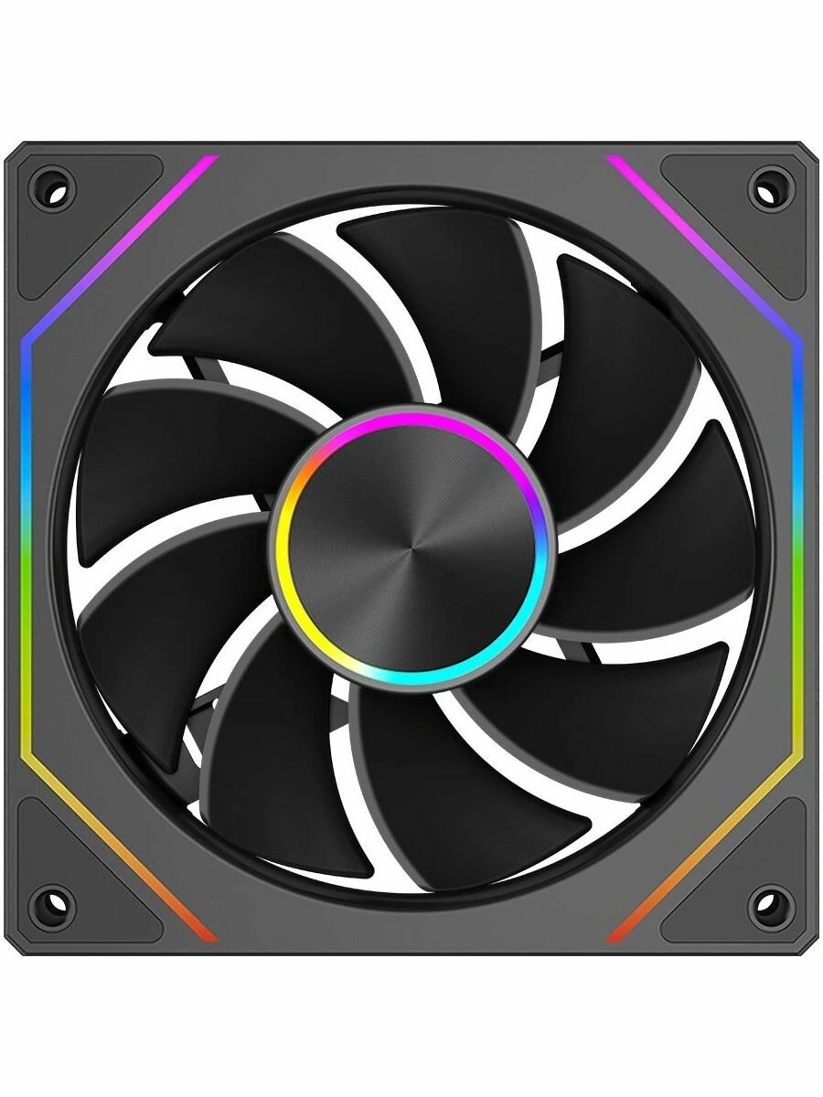 Вентилятор PCCOOLER FG120R Reverse, 120мм, 4-pin, 1800об/мин, 15 - 28.4 дБ, ARGB, черный, Ret fg120r argb bk