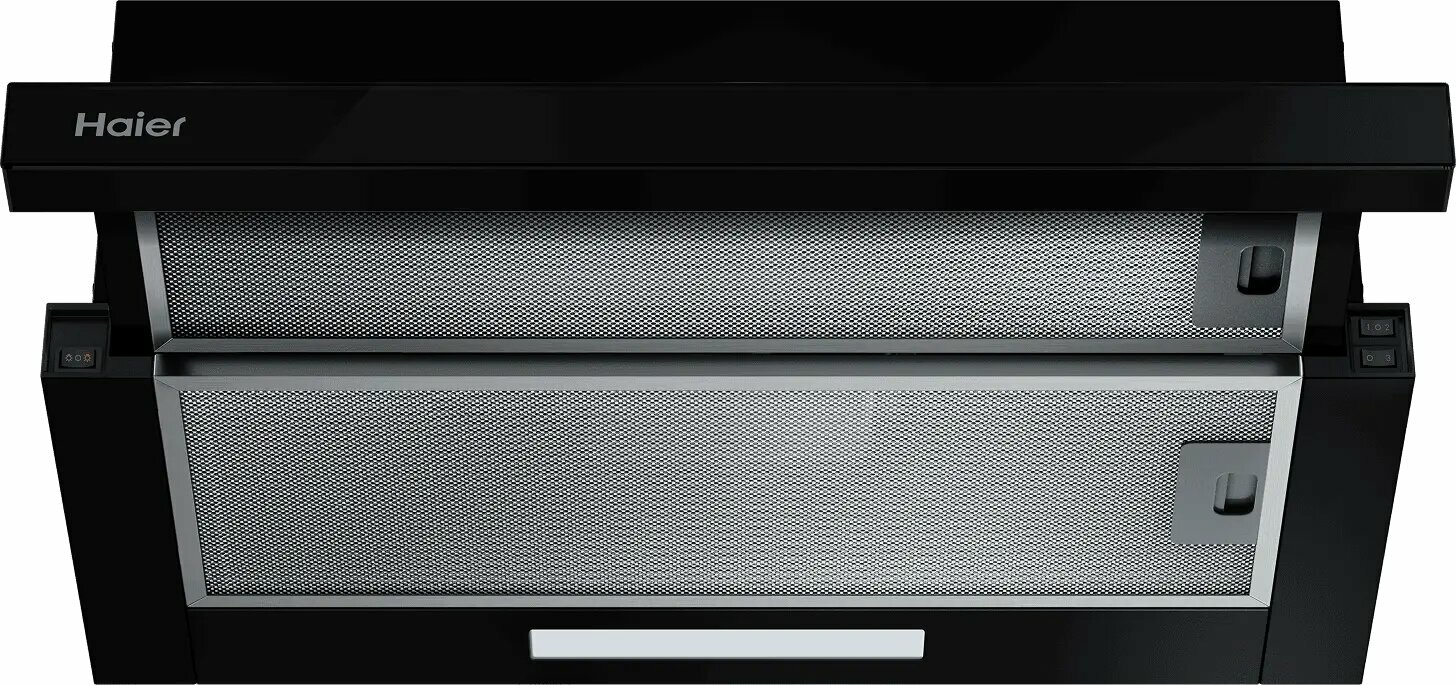 Встраиваемая телескопическая вытяжка Haier HVQ-S4601B, черный, 750 м3/ч