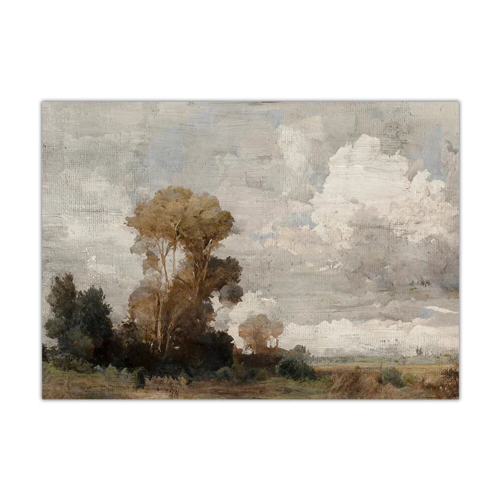 Пейзаж на холсте 21x30см, цвет c2161, без рамы