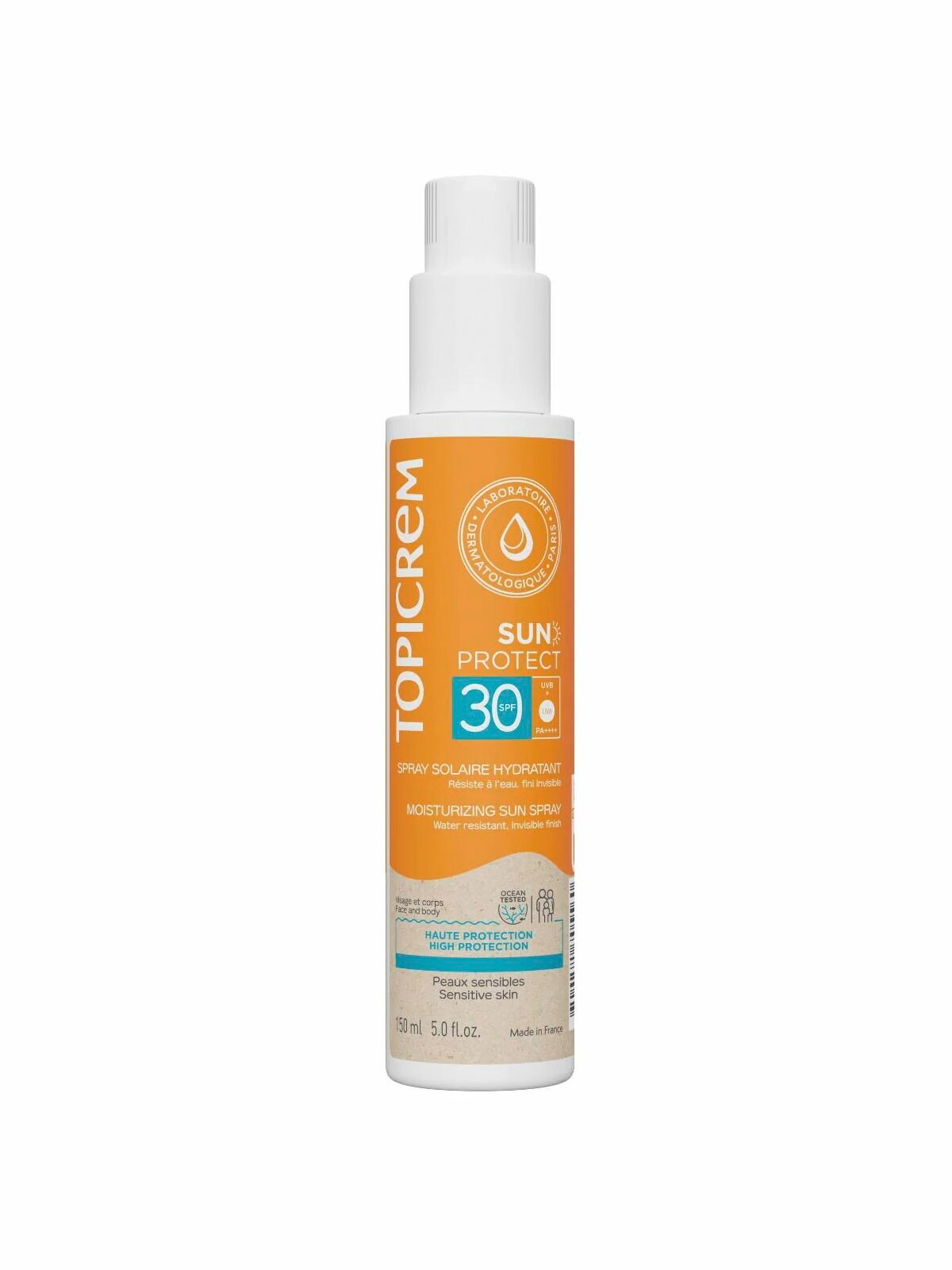 Топикрем Topicrem Sun Protect Солнцезащитный увлажняющий спрей SPF30 150 мл