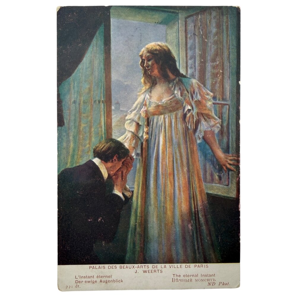 Почтовая открытка "Виртц - Вечный момент" 1900-1910 гг. Франция