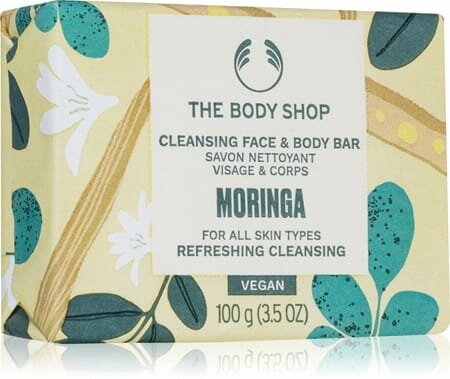 Твердое мыло The Body Shop Moringa Cleansing Bar, 100 г