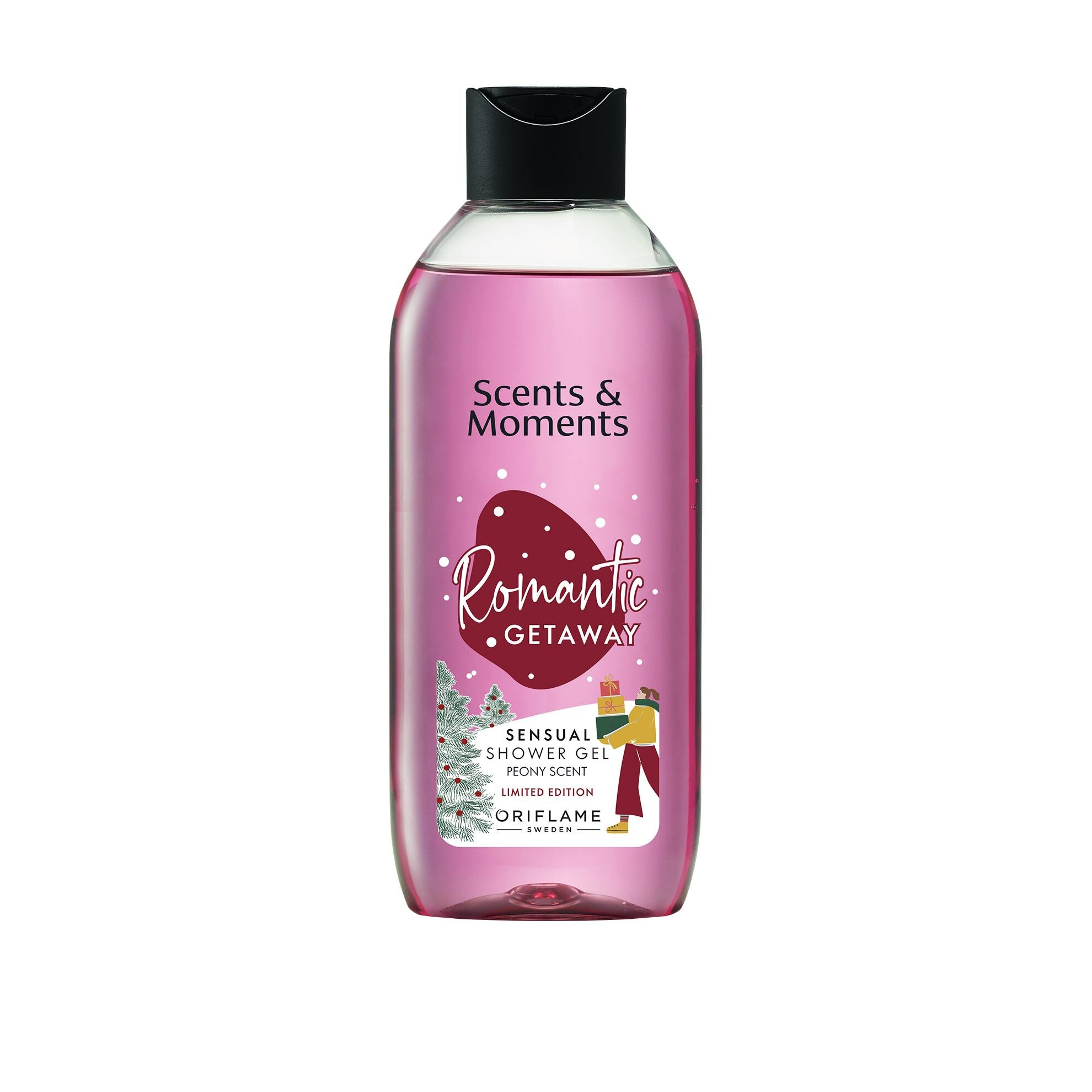 Чувственный гель для душа с пионом Scents & Moments, праздничный выпуск, 250 мл