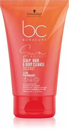 Средство для душа Schwarzkopf Professional BC Bonacure Sun Protect Scalp, Hair & Body Cleanse, 100 мл