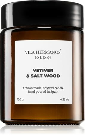 Свеча Vila Hermanos Apothecary Vetiver & Salt Wood, унисекс, 120 г