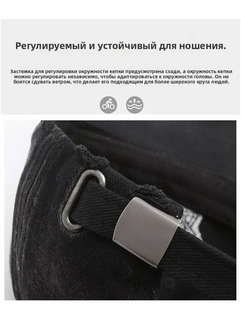 Универсальная бейсболка "NEW YORK" в стиле гранж, для спорта и отдыха — фото 1