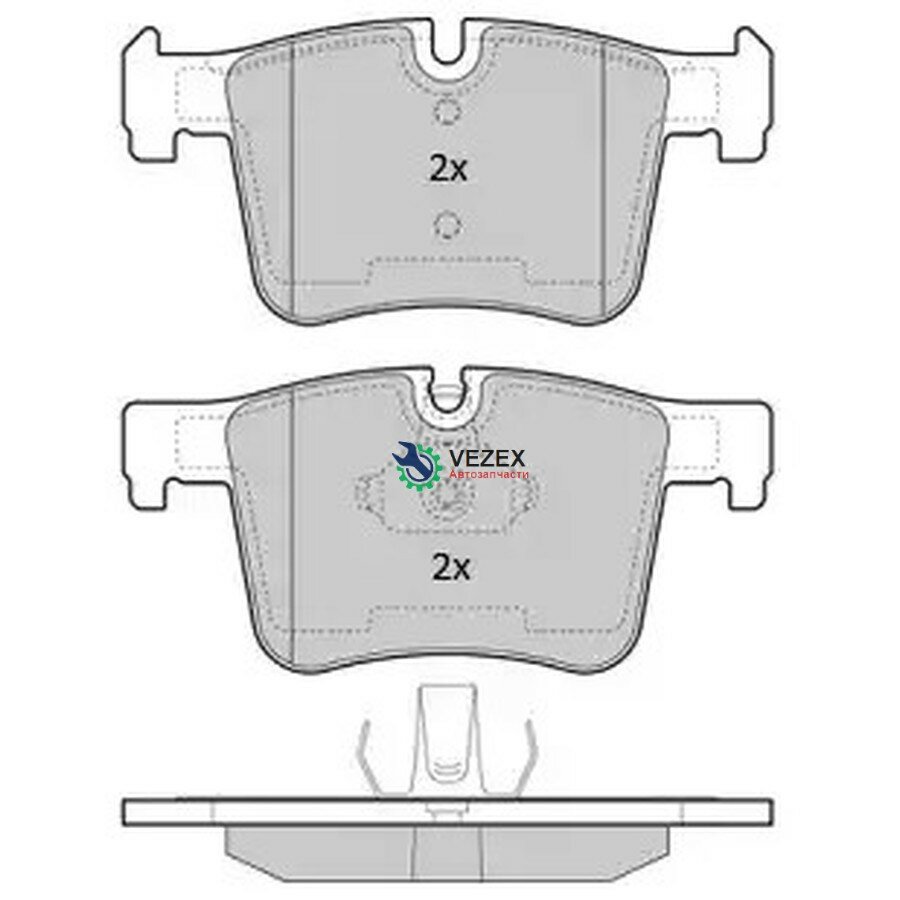 FREMAX FBP1857 колодки дисковые передние!\ BMW X3 F25 3.0/2.0d 10>
