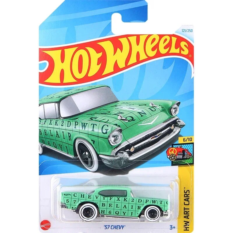 Hot Wheels '57 Chevy, зеленый, 1:64