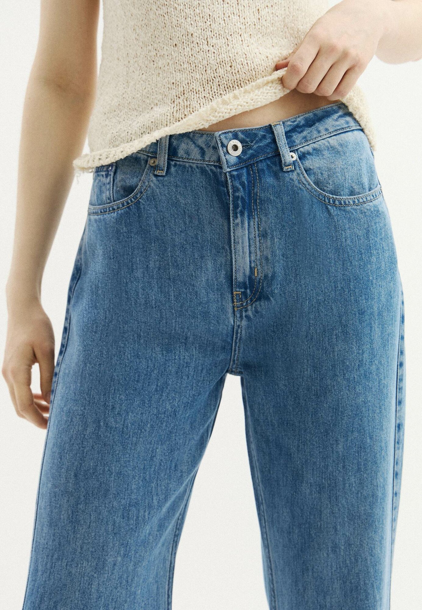 Джинсы клеш KARL LAGERFELD JEANS, размер 27/32, синий — фото 1