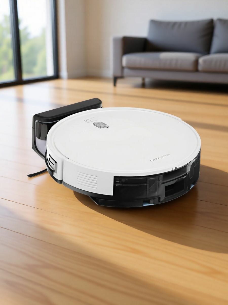 Робот-пылесос Polaris PVCR 3600 WI-FI IQ Home белый уборка - влажная, комбинированная, сухая, Wi-Fi, док-станция