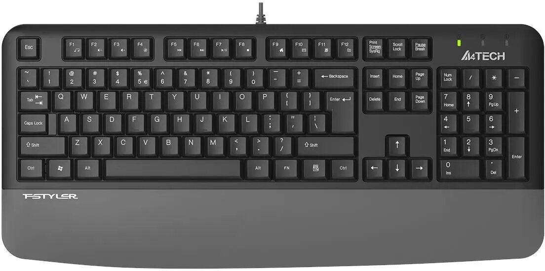 Клавиатура A4TECH Fstyler FK20, проводная, USB, серый