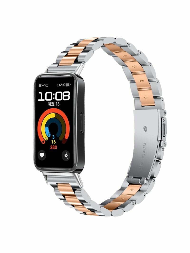 Стальной ремень для Huawei Band 11/11 Pro, прочный и стильный