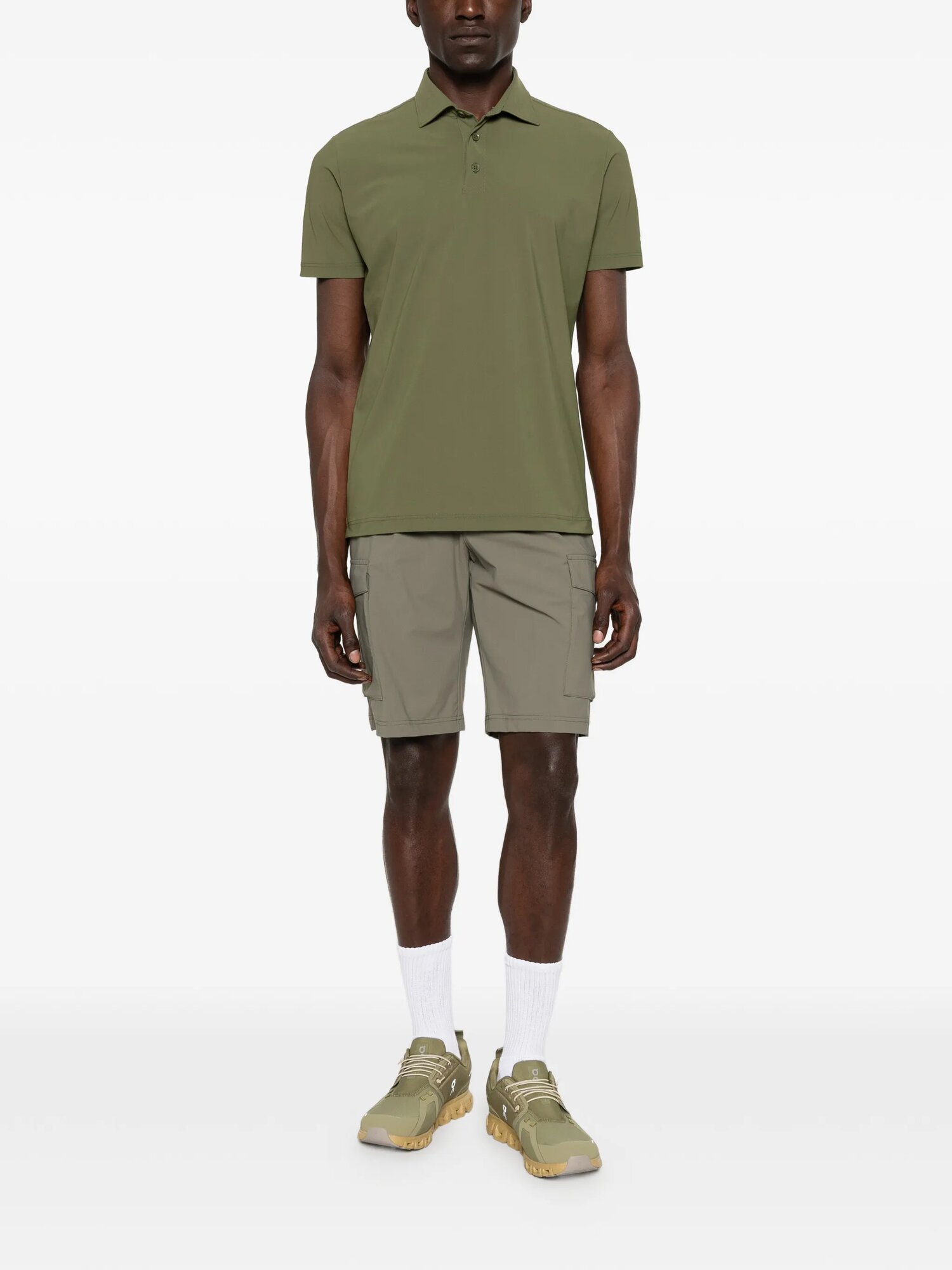 Шорты People of Shibuya Cargo-pocket shorts, размер 48, green — фото 1