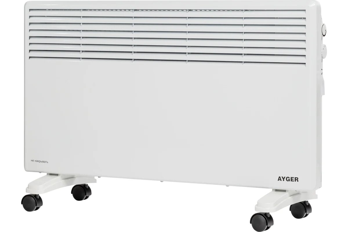 Конвектор электрический Ayger AEC-2000, настенный, напольный, 2 режима работы, 83x40 см