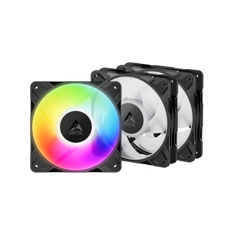 Вентилятор 120x120x27 Arctic P12 PRO A-RGB LN 450–2000 rpm Value Pack 3 шт ACFAN00347A