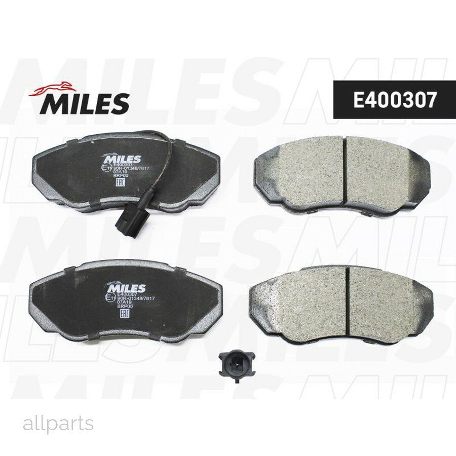 MILES E400307 Колодки тормозные CITROEN JUMPER 02>/FIAT DUCATO 02>/PEUGEOT BOXER 02> передние