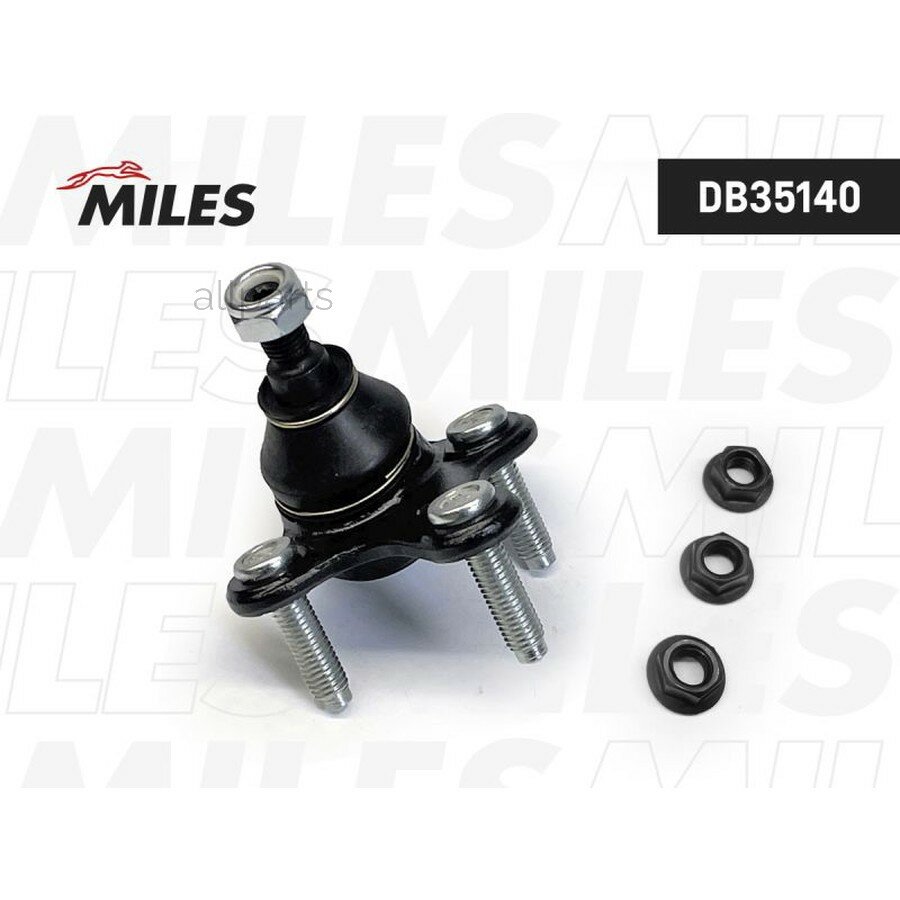 MILES DB35140 Опора шаровая VW GOLF V/JETTA/TOURAN/TIGUAN/AUDI A3/OCTAVIA 04- пер. нижн. лев.(с крепежом)