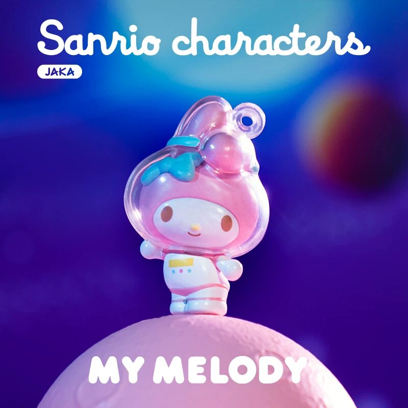 Оригинальная серия Sanrio Family Candy Planet: сборные фигурки, подарочные боксы-сюрпризы, кулоны для женщин, Куроми,