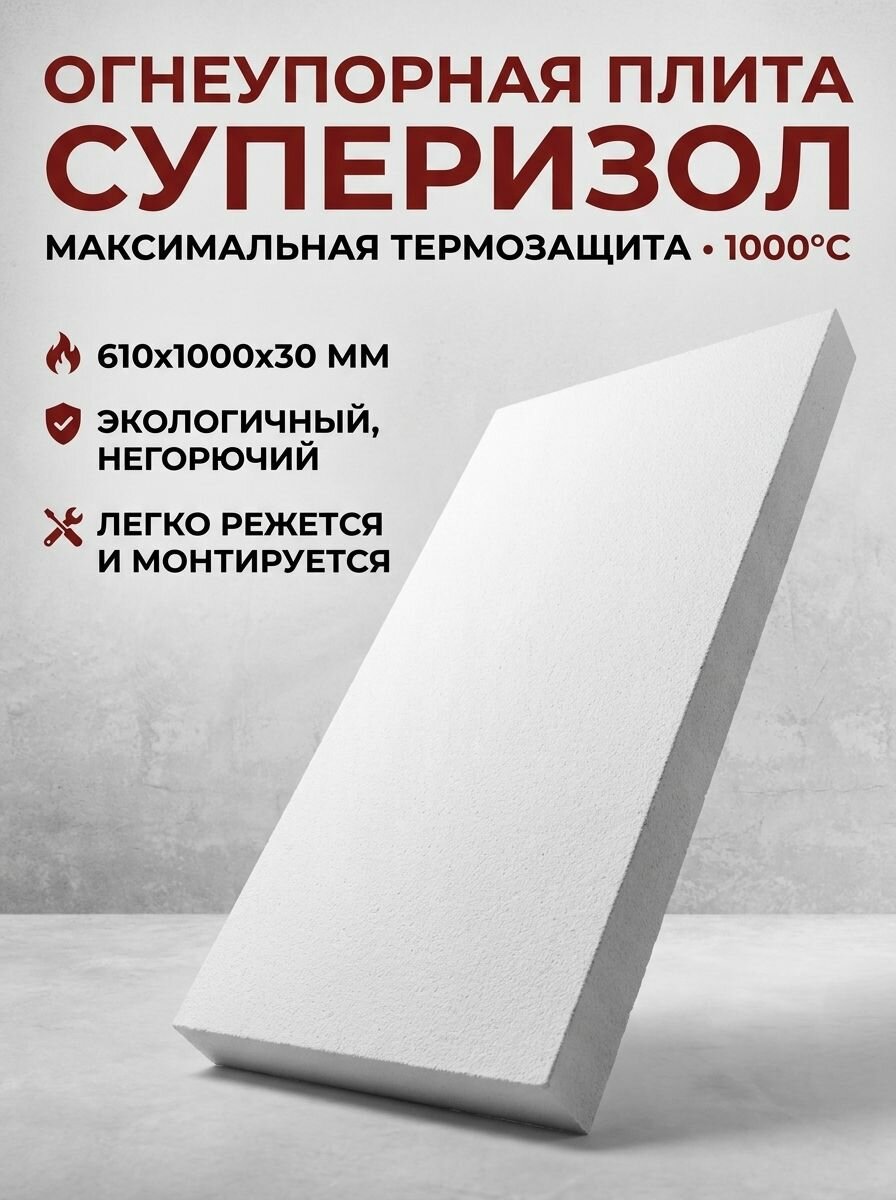 SUPERISOL плита огнеупорная из силиката кальция