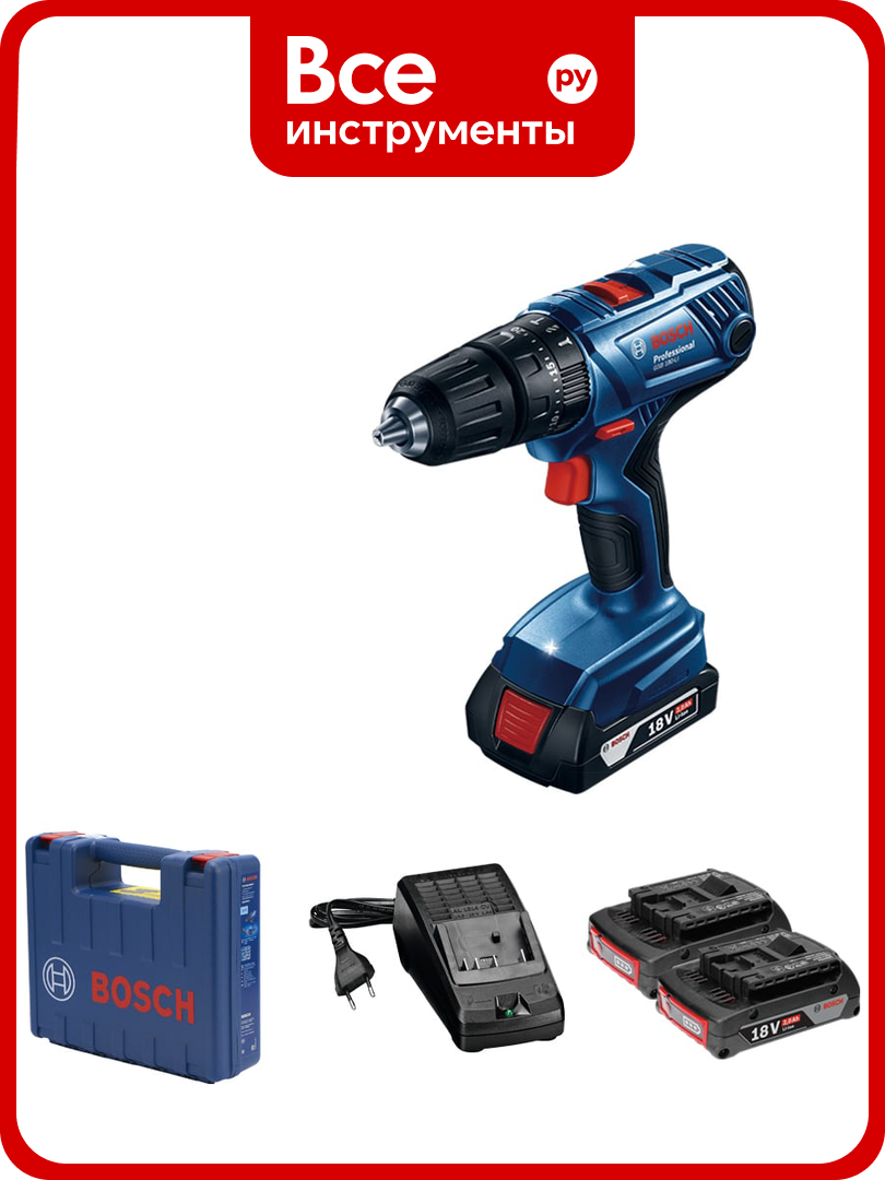 Аккумуляторная ударная дрель-шуруповерт Bosch GSB 180-LI 06019F8323
