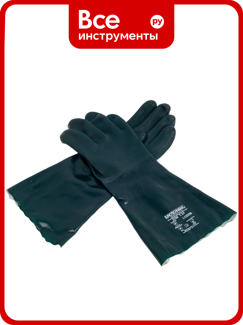 Перчатки, COVERGUARD, COVERGUARD EUROTECHNIQUE ACTIFRESH зеленые 3435241037404, зелёного ПВХ, химзащитныеEUROTECHNIQUE