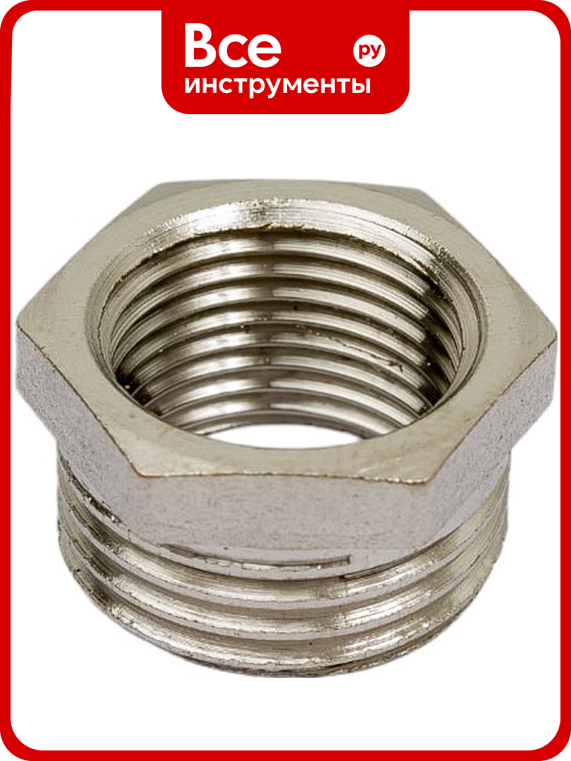 Футорка STI (переход-футорка) 1/2x3/8 н-в никелир. 3578