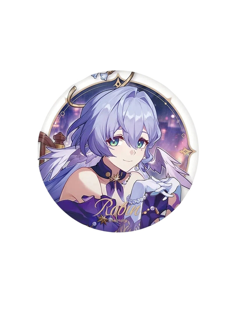 Значок Honkai: Star Rail Robin Зарянка 6942421186038 металл 7,5 см