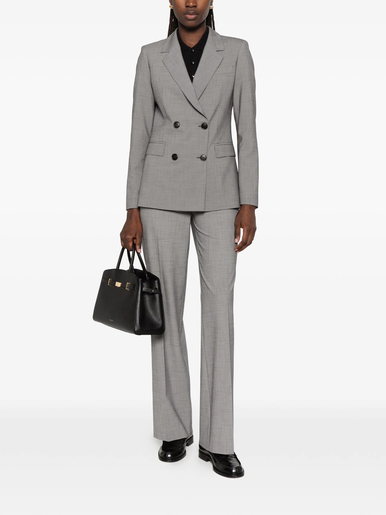 Брюки NINA 14.7 Micro-check trousers, размер 44, black/black — фото 1