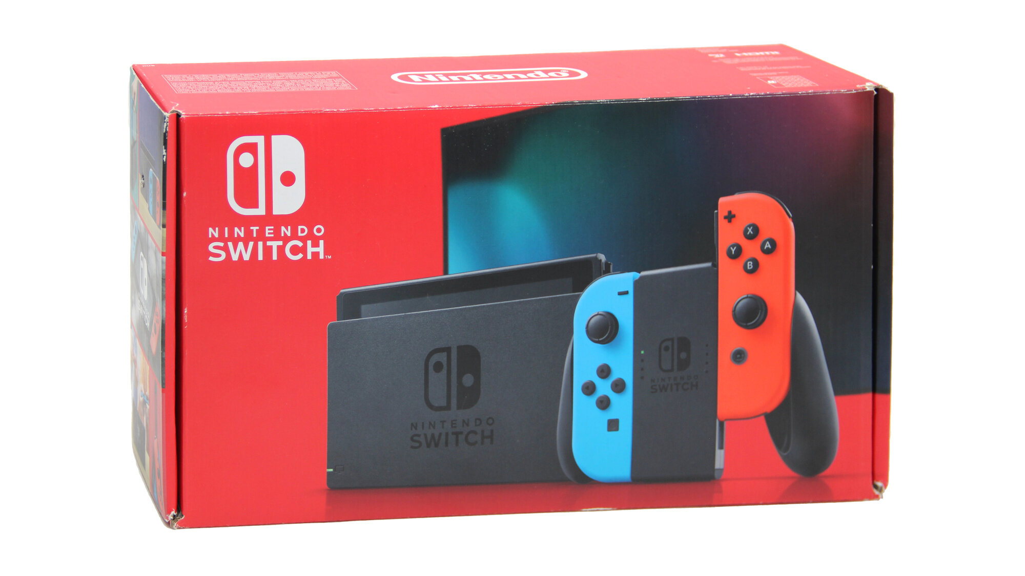 Игровая приставка Nintendo Switch (rev 2) Neon в коробке
