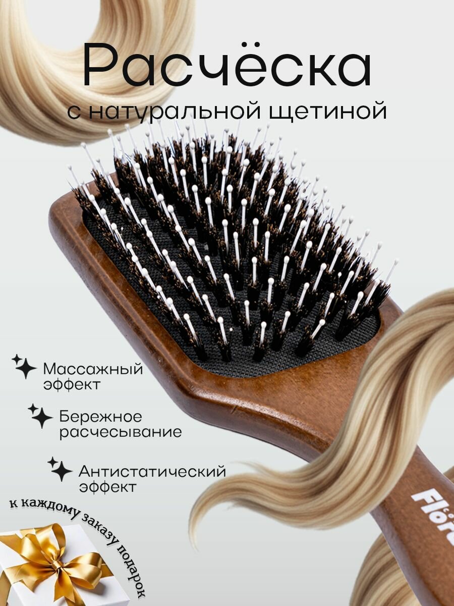 Расческа для волос массажная, антистатическая щетка для распутывания волос и массажа головы