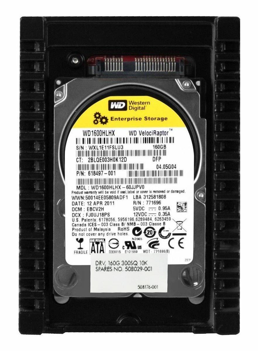 Жесткий диск HP 160Gb 10000 SATAII 2.5" HDD 508029-001