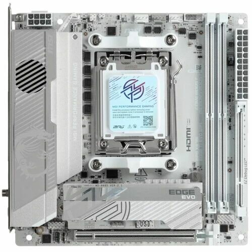 Материнская плата MSI MPG X870I EDGE TI EVO WIFI - AM5, AMD X870, 2xDDR5-5600 МГц, 1xPCI-Ex16, 2xM.2, Mini-ITX